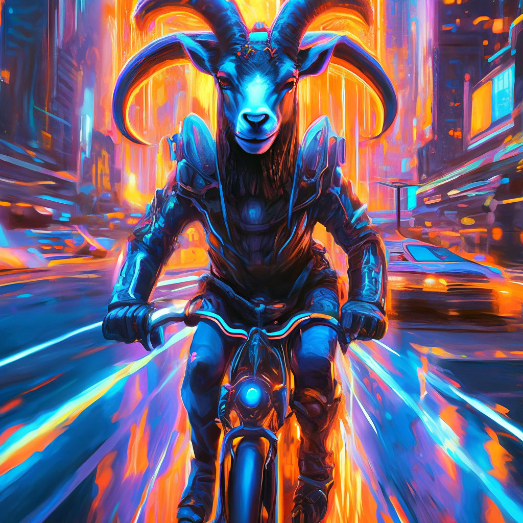 "🚲🐐 A bestial fantastic Goat+Bicycle hybrid + everything is connected ...