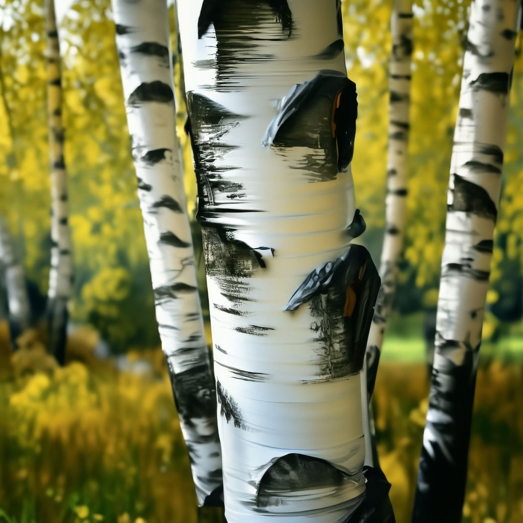"Birch,beautiful,hyperrealism,high quality naturalism aesthetically ...