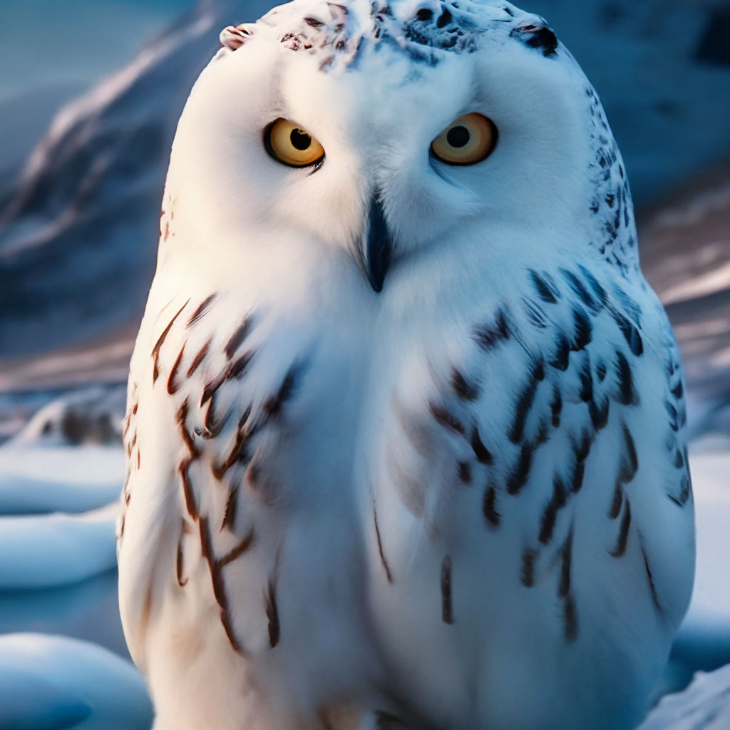 "The ice owl" — image created in Shedevrum