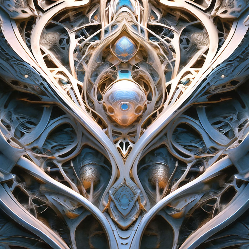 "Absolute symmetry filigree very beautiful" — image created in Shedevrum