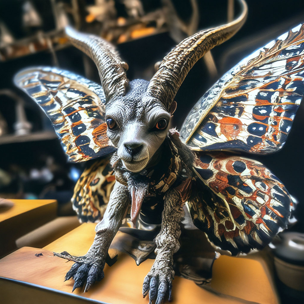 "And necro goat butterfly wings byak byak byak byak, and then smyg smyg ...