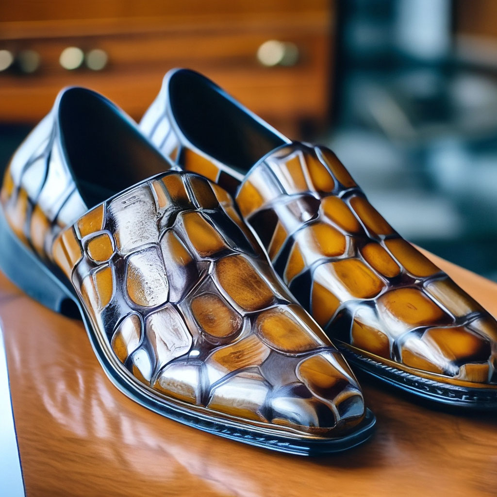 "Chic python leather loafers, handmade by an Italian master ...