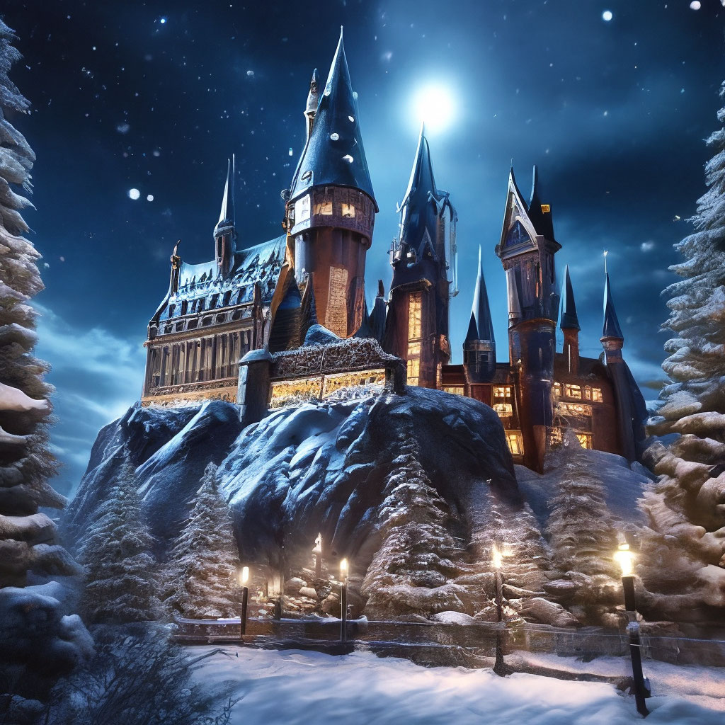 "For the "Christmas at Hogwarts" competition professional photo ...