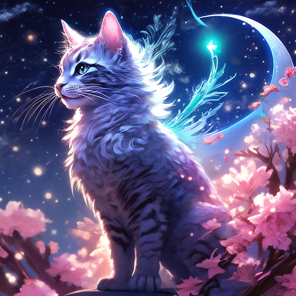 "Hybrid cat +phoenix,epic,fabulous landscape,3d,horror, 16k,surrealism ...