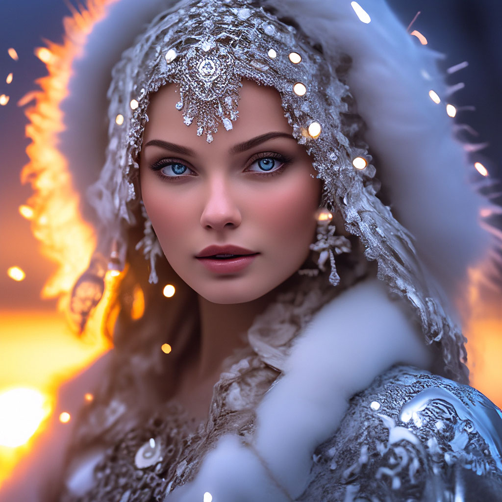 "Lapushka silver, hyperrealism, spectacular, fashionable, next to the ...