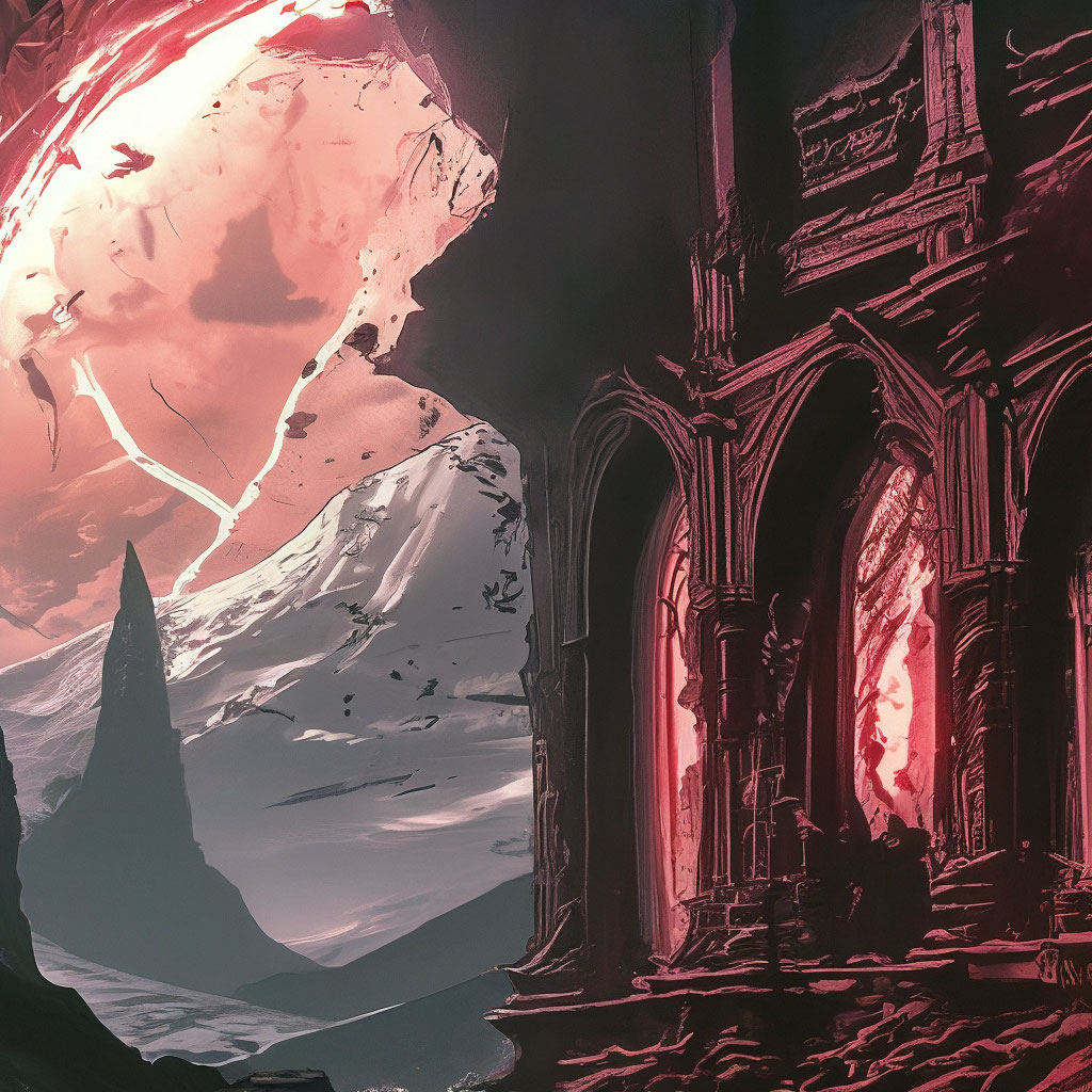 "Grunge-2d-art, a soulless fallen soul is born from a storm, overhang ...