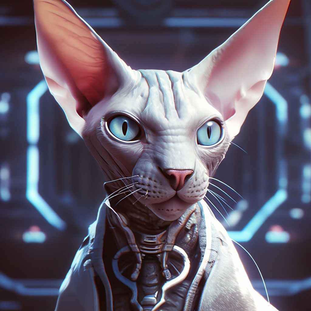 "Likoy is a breed of sphinx cat with the muzzle of a wolf, creepy ...