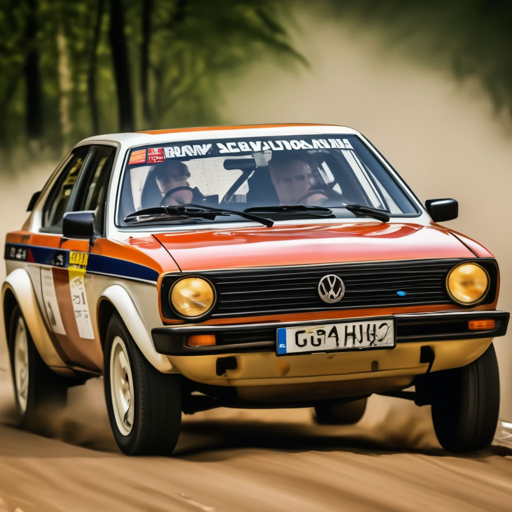 "Volkswagen Passat 1, rally sprint, group B, huge speed" — image ...