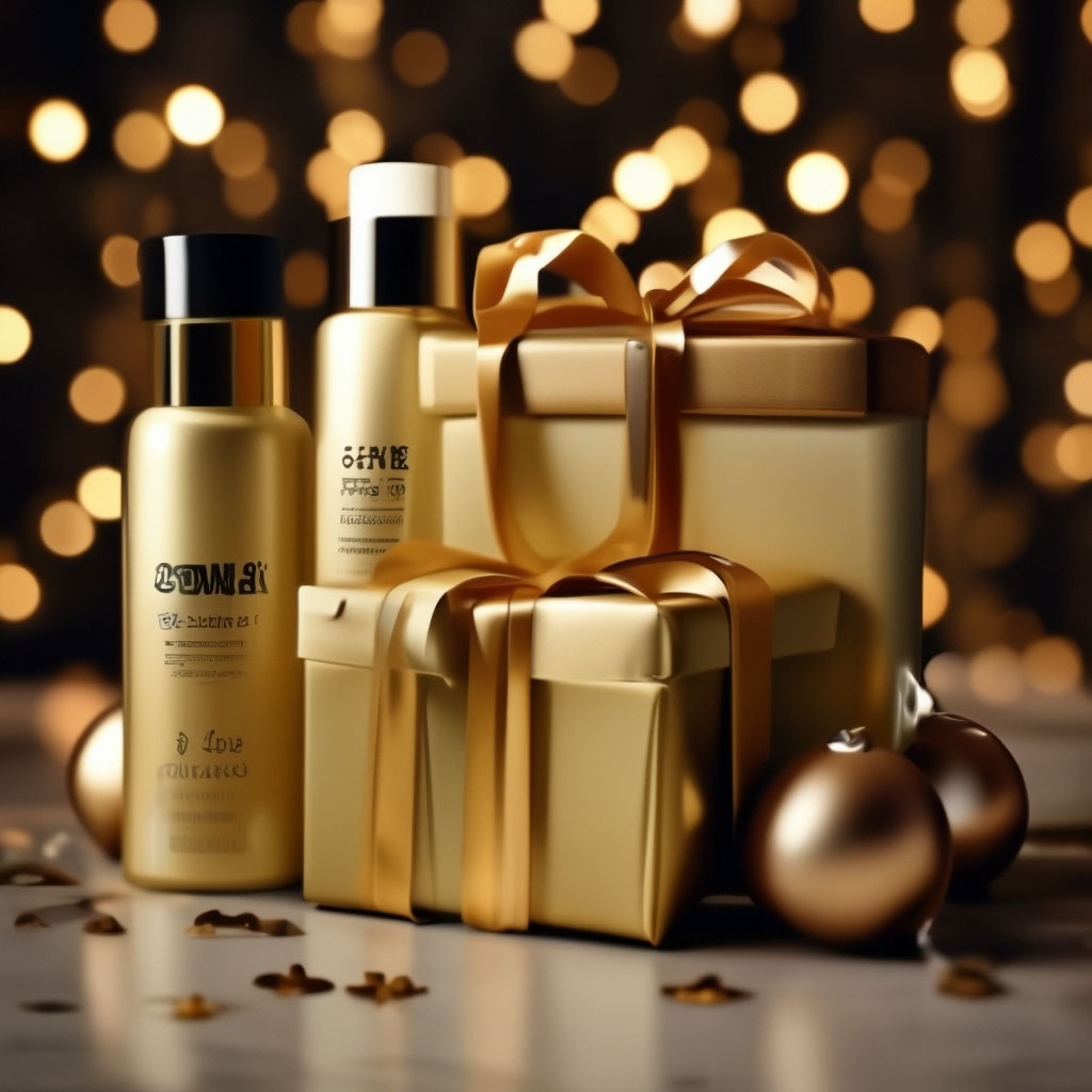"New Year 's Eve 🎁 for Polink A set of cosmetics with shampoos, balms ...