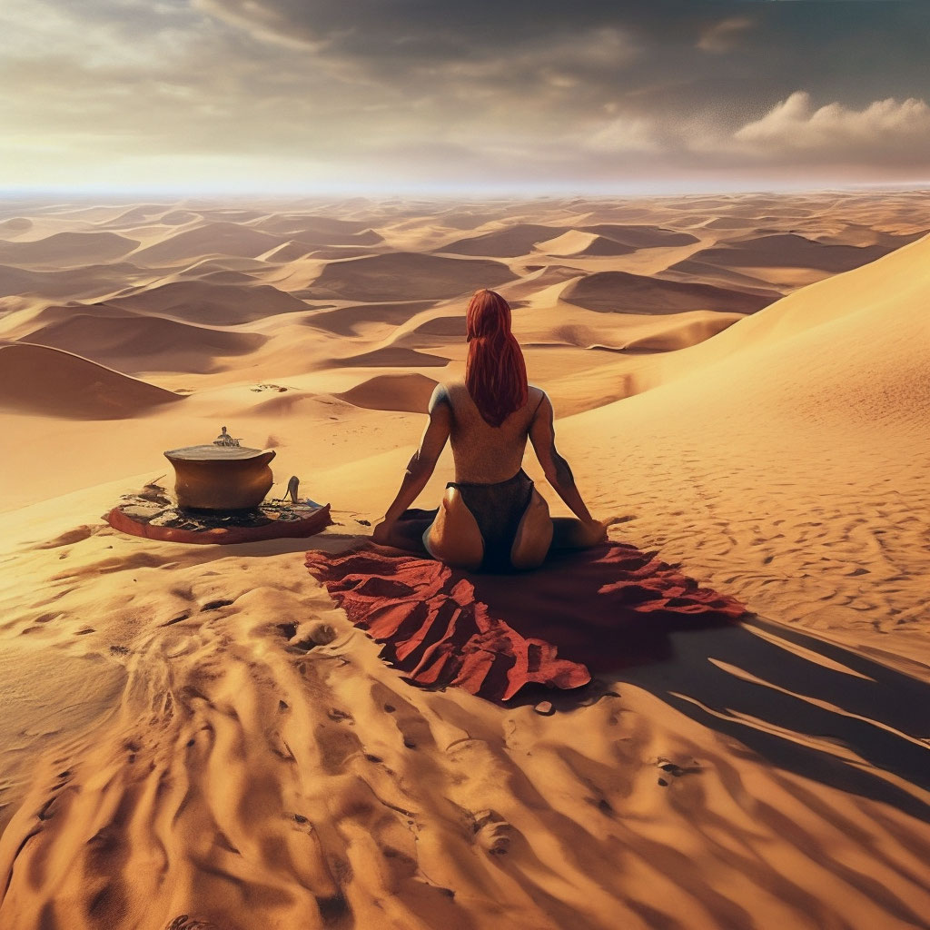 "Desert iblis" — image created in Shedevrum