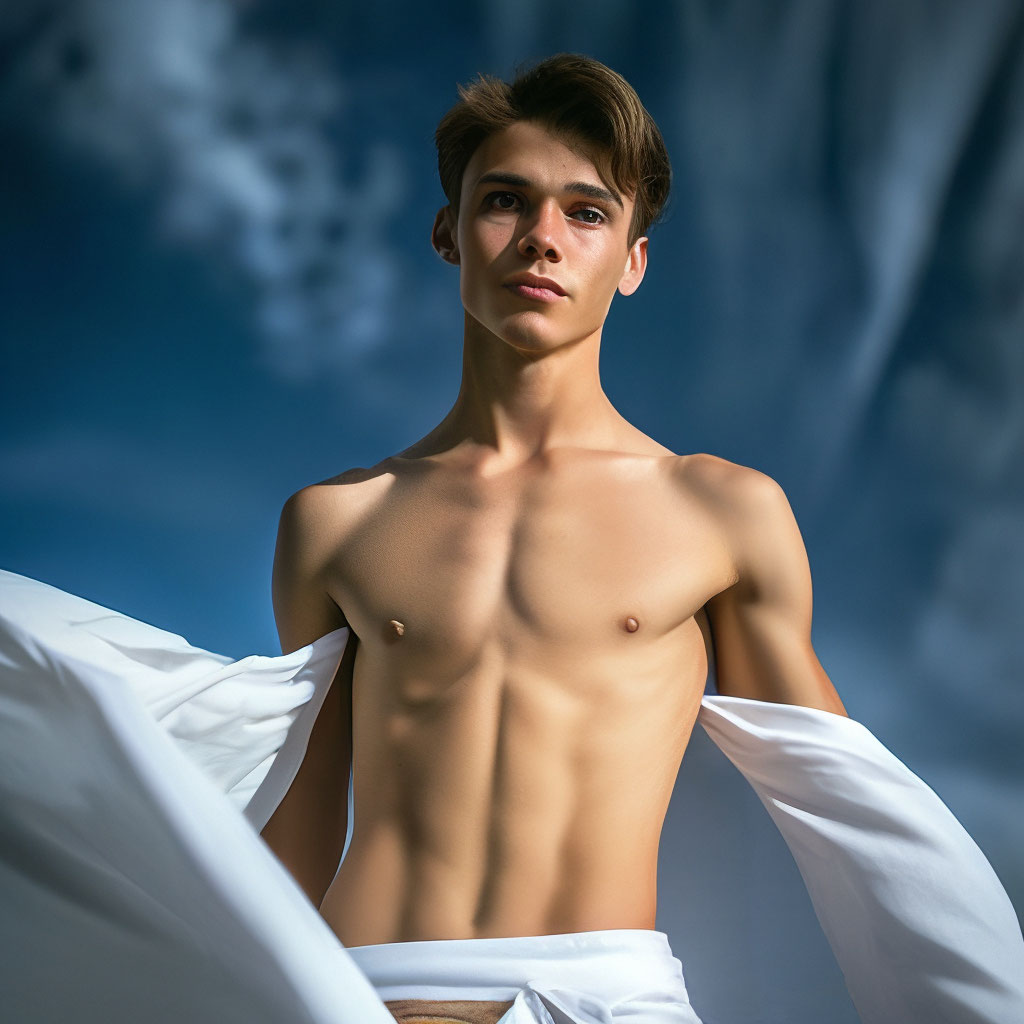 "Slender, but slightly athletic, shy, incredibly handsome innocent ...