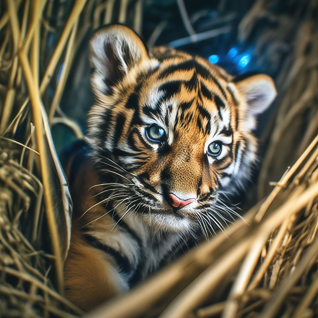 "Тигр tiger cub,night,professional photo,15mm,f/2.8,1/500s,iso2000 ...