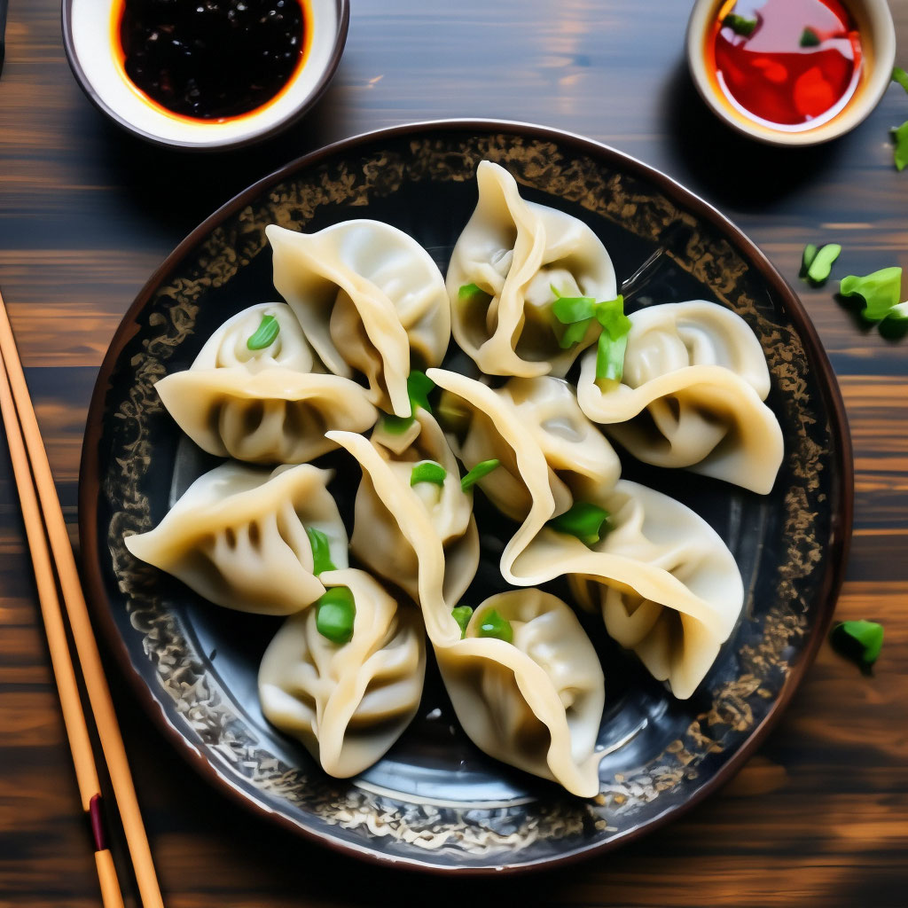 "🤩 Prompt from @Tonya Kozlov! Beautiful Chinese dumplings on a ...