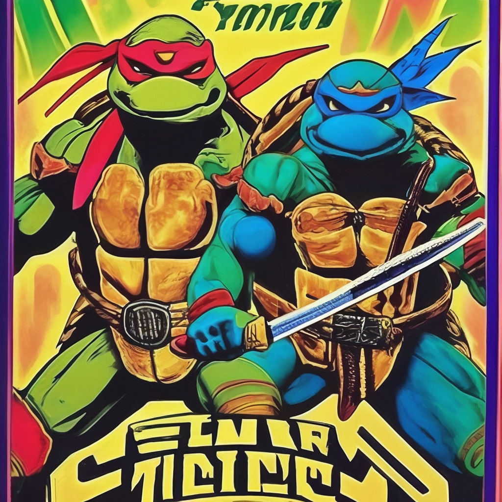 "African multicolor "Nigerian Tetenage Mutant Ninja Turtles fight ...
