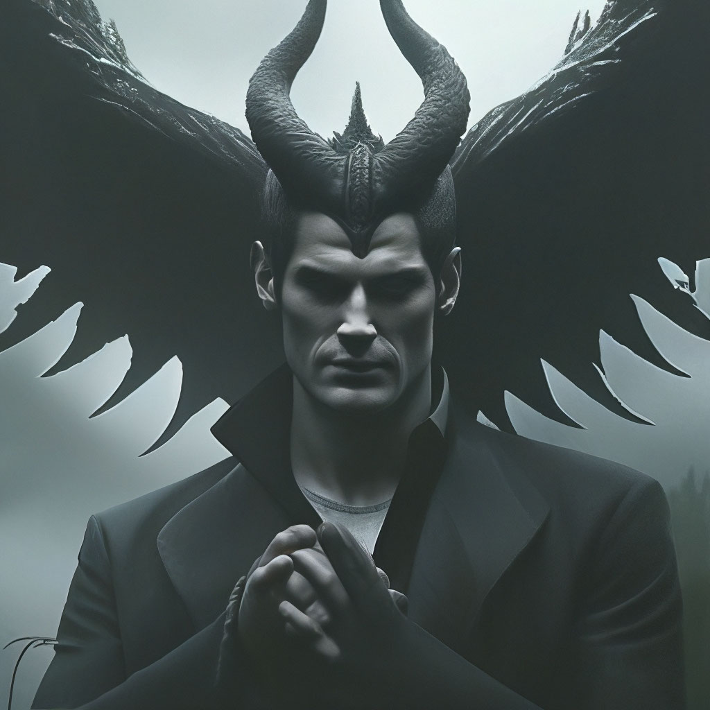 "Lucifer, high detail, realistic" — image created in Shedevrum