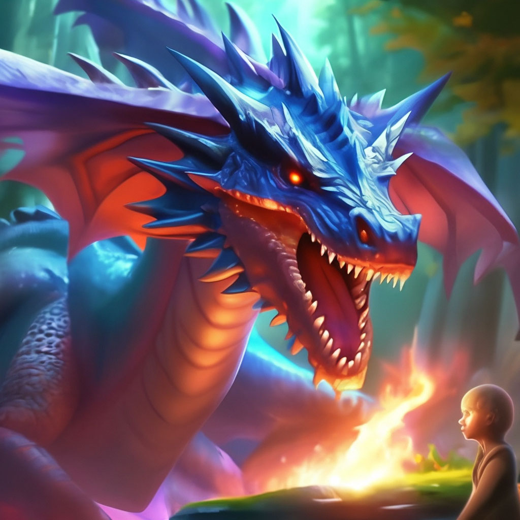 "Animation of dragons with peredvezheniyami" — image created in Shedevrum