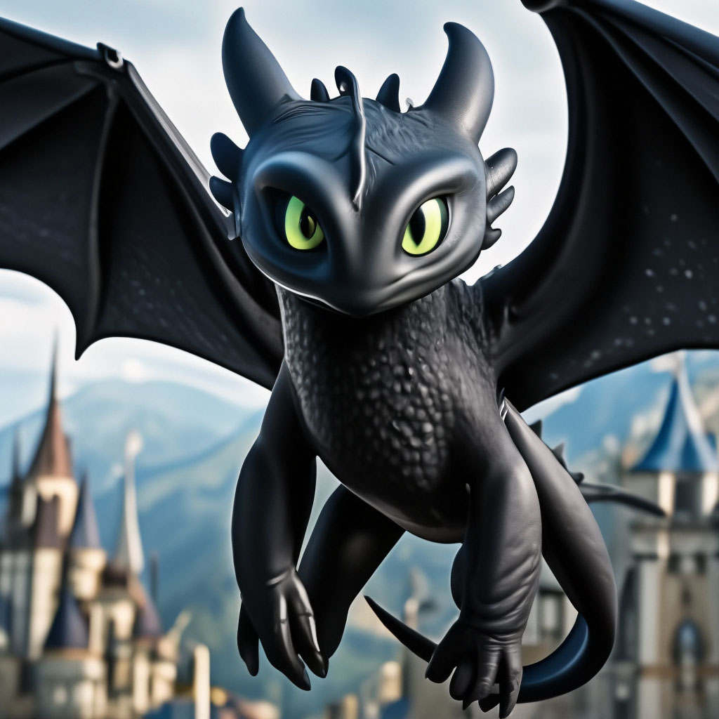 "Fury🖤 :: Black Dragon fury from the cartoon "How to train a Dragon ...