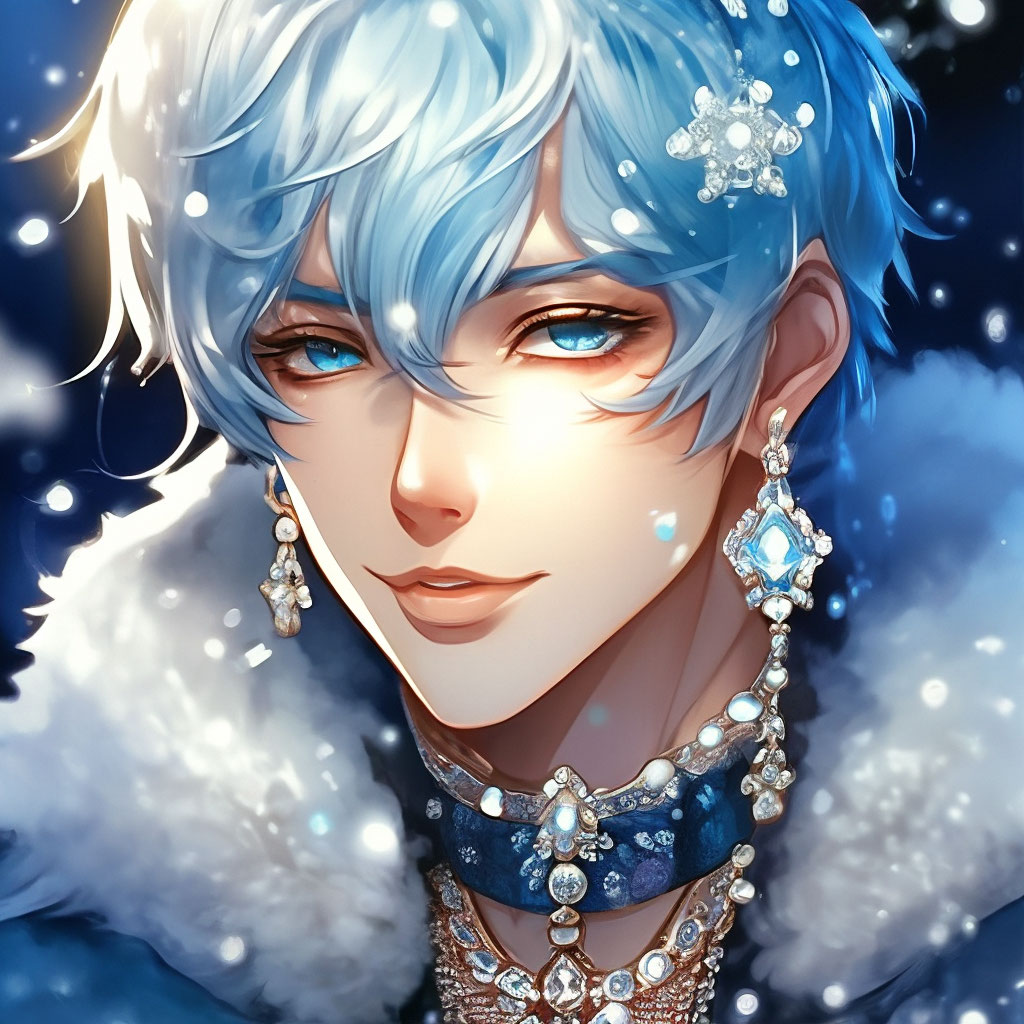 " ️ Perfect guy-snowflake, crystal shiny skin covered with small ...