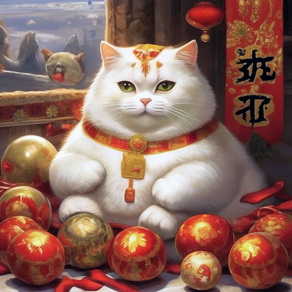 "If you don 't like a Fat cat, there will be no luck for the new year ...