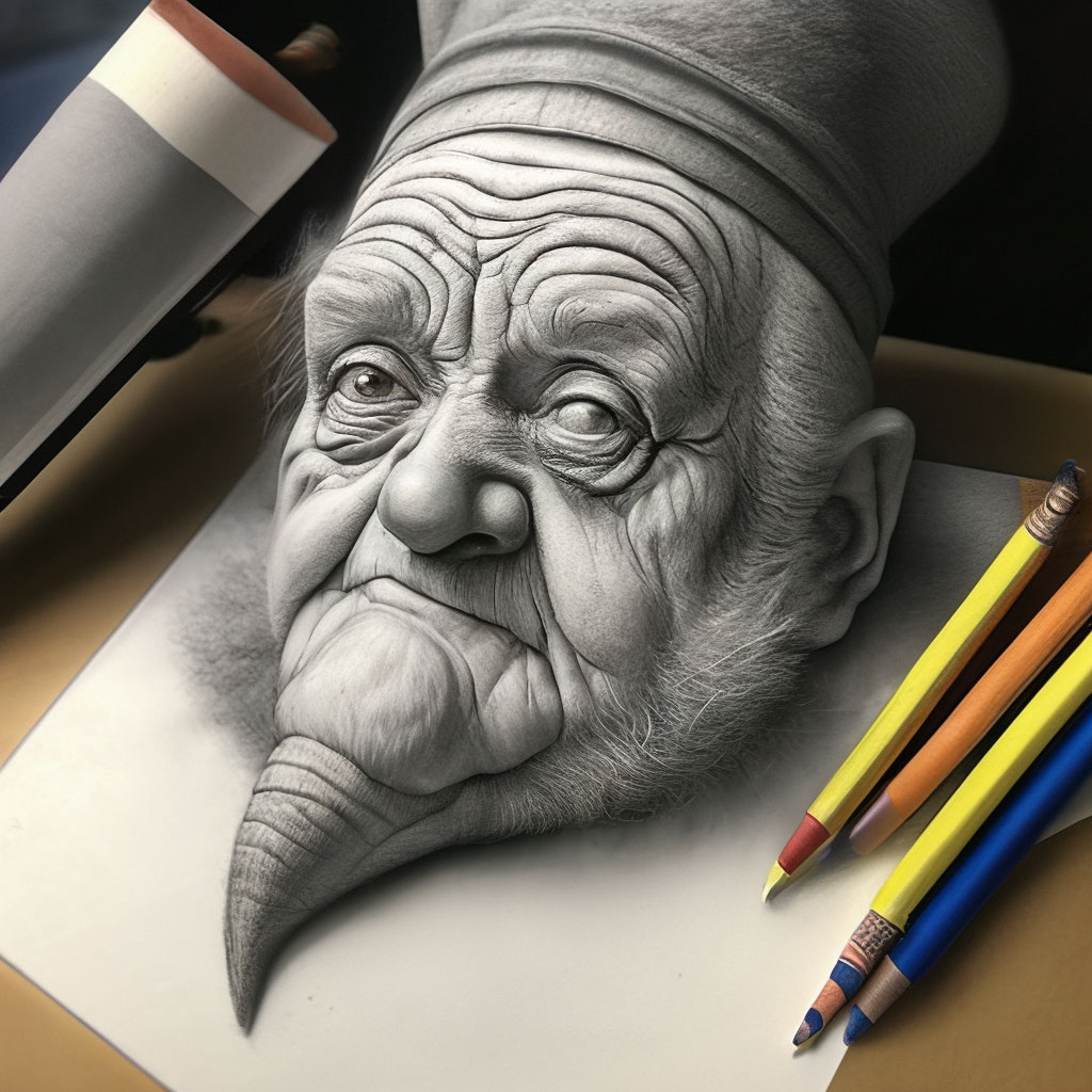 "Dwarf nose" — image created in Shedevrum