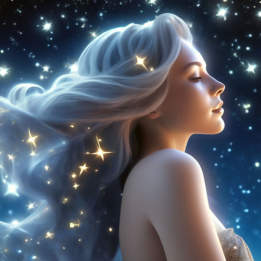 "Fantasy professional photo. Constellation: Veronica's hair. in the ...