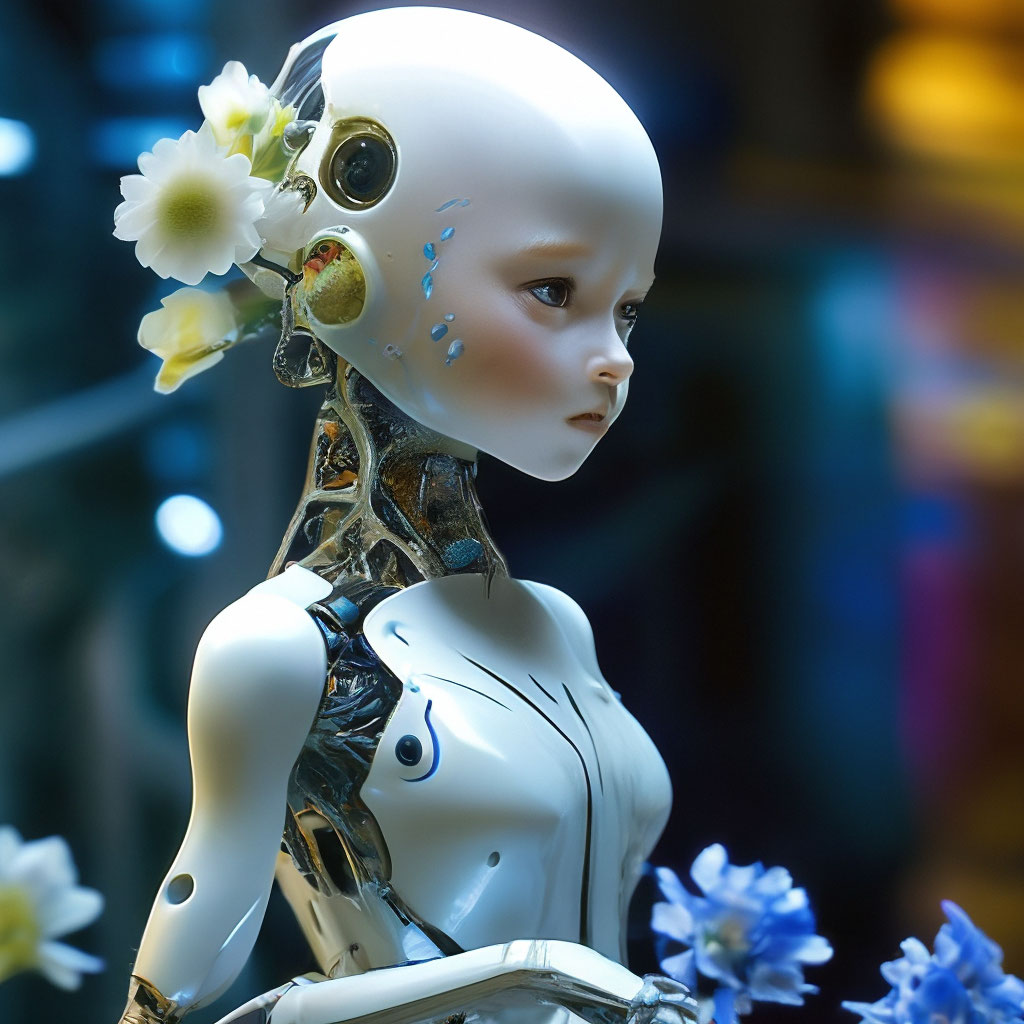"Not an earthly cute alien from another galaxy, a girl, early youth ...