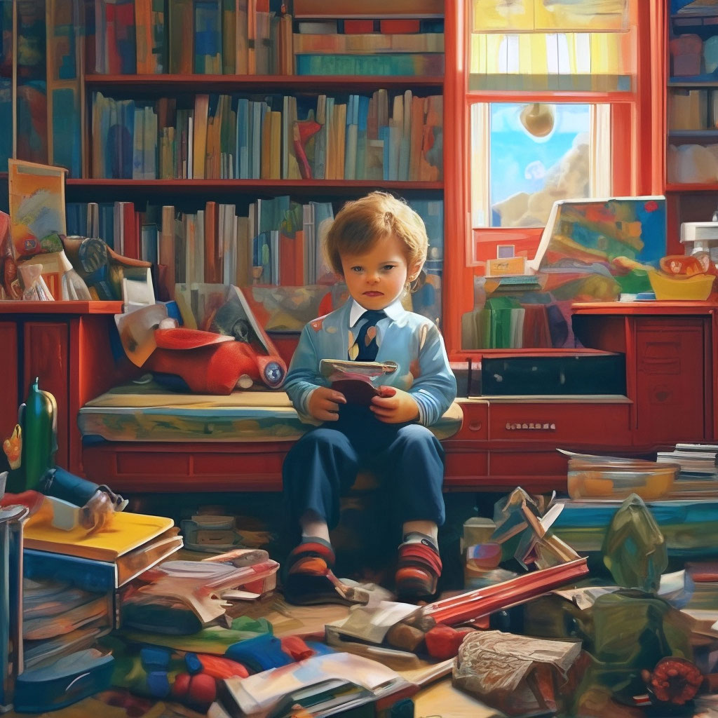 "Everything is grown-up" — image created in Shedevrum