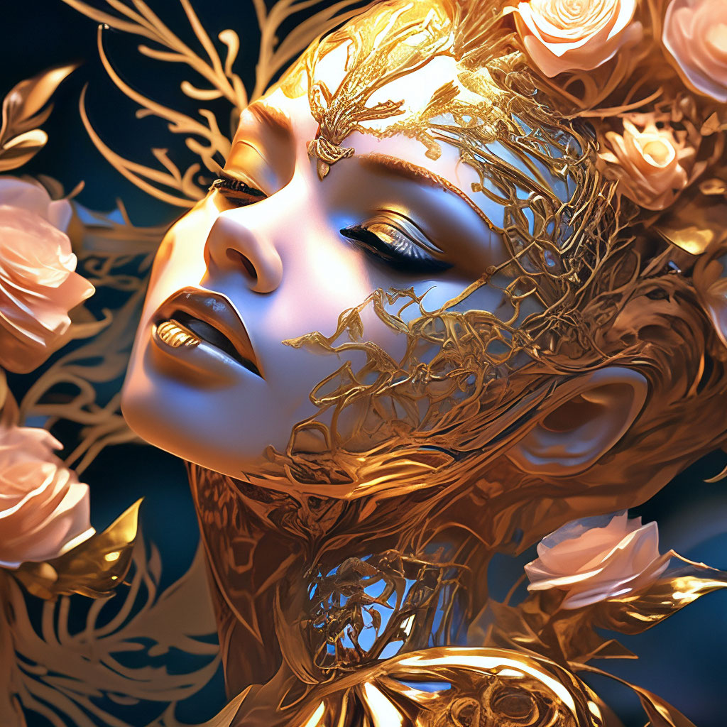 "Hyperrealism, realistic face, surrealism, digital illustration, HD ...