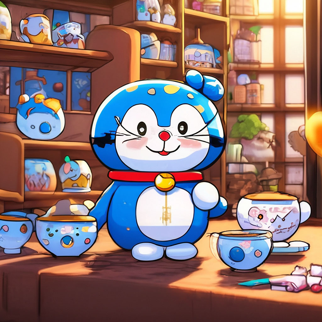 "Helloteapot 🫖+ multiverse+ Doraemon "When I ordered slippers for ...