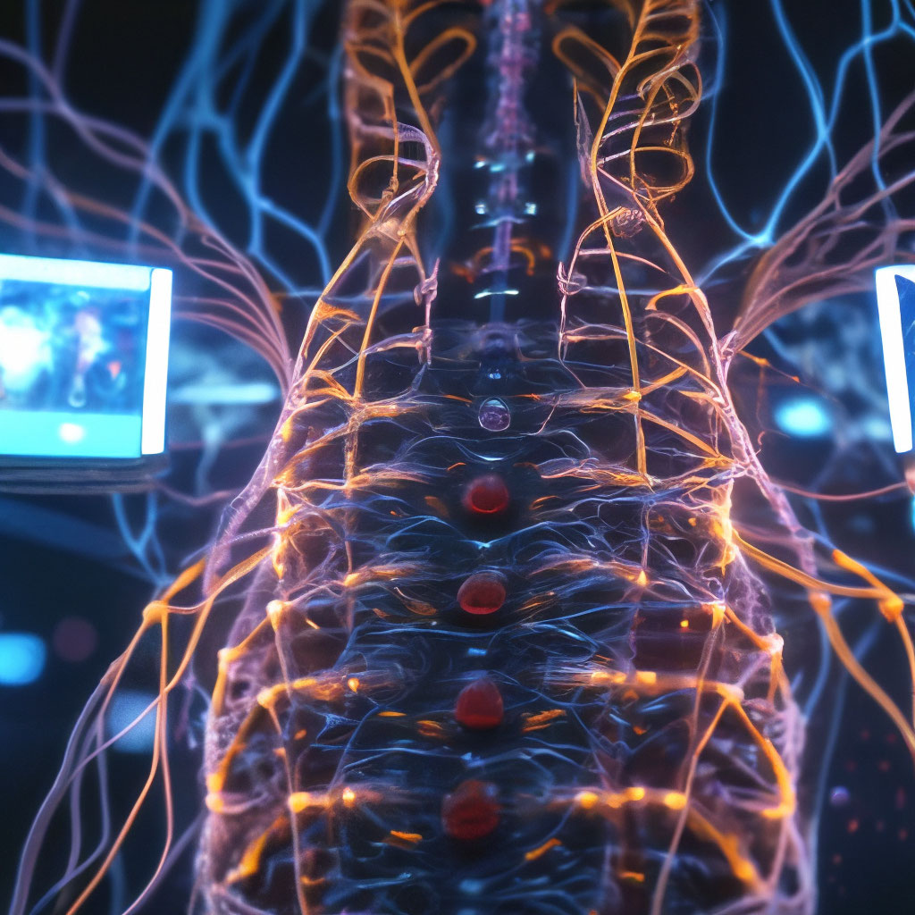 "The human nervous system as an Internet neural network 30mm lens, 1 ...
