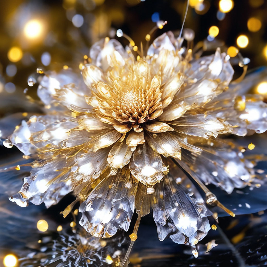 "🌺 excellent fine wonderful flower on mosaic crystal fields, mix of ...