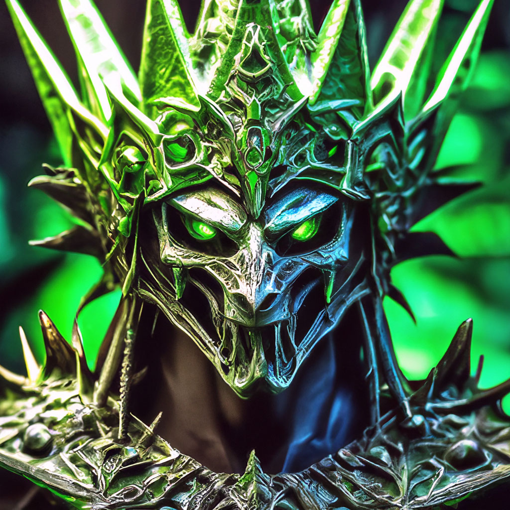 "Realistic photography, incredibly beautiful king of liches, prickly ...