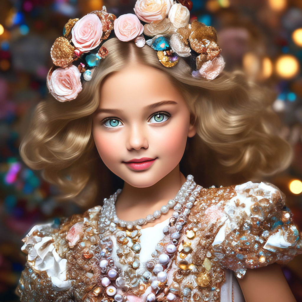 "We praise children, Pin up style, professional photo,big smart eyes ...