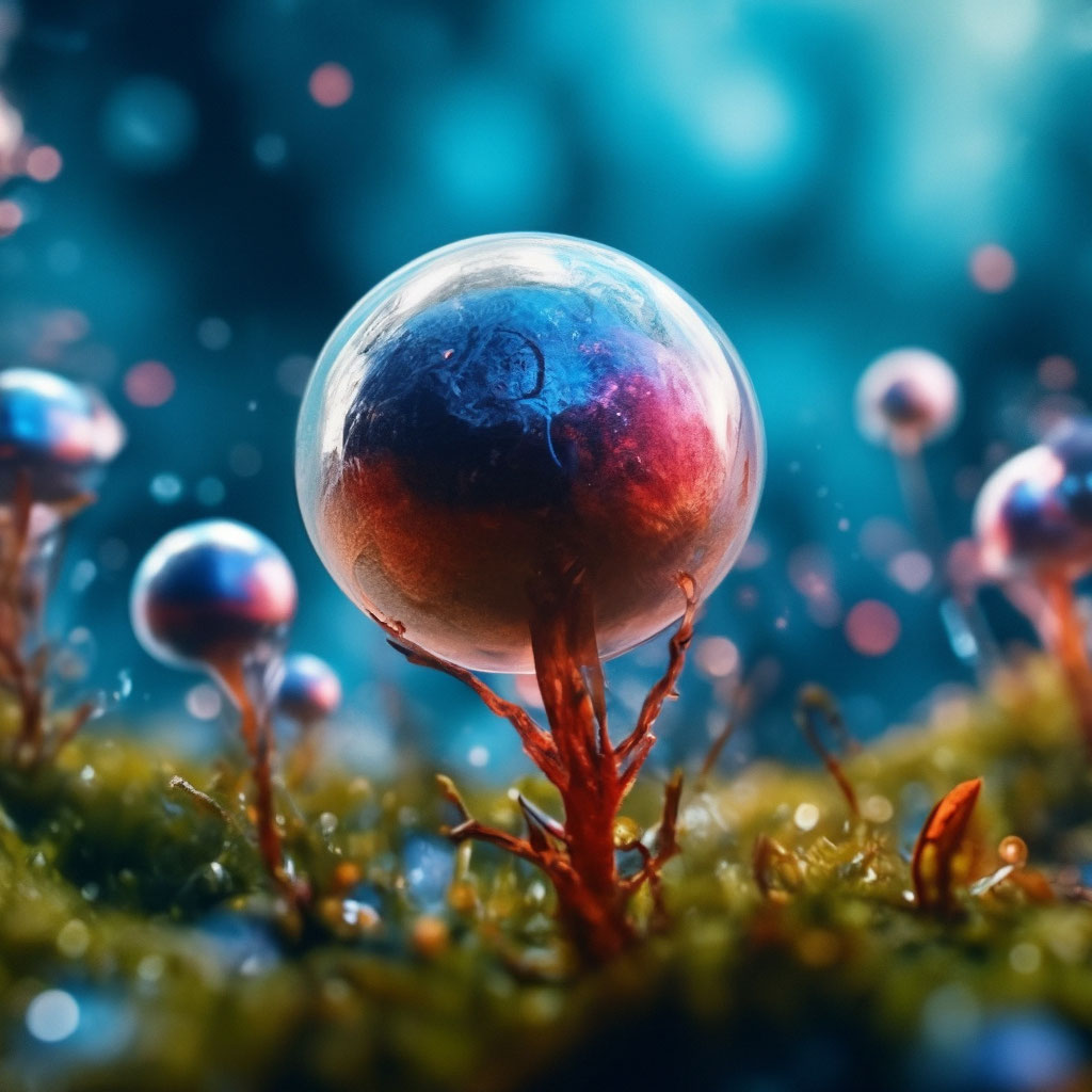 "Fabulous microcosm, fairies, beautiful nature, huge planets in the sky ...