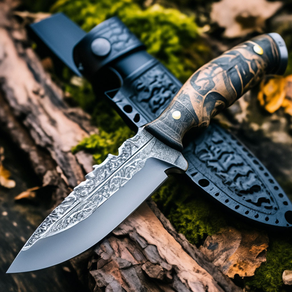 "Kizlyar knife "taiga"" — image created in Shedevrum