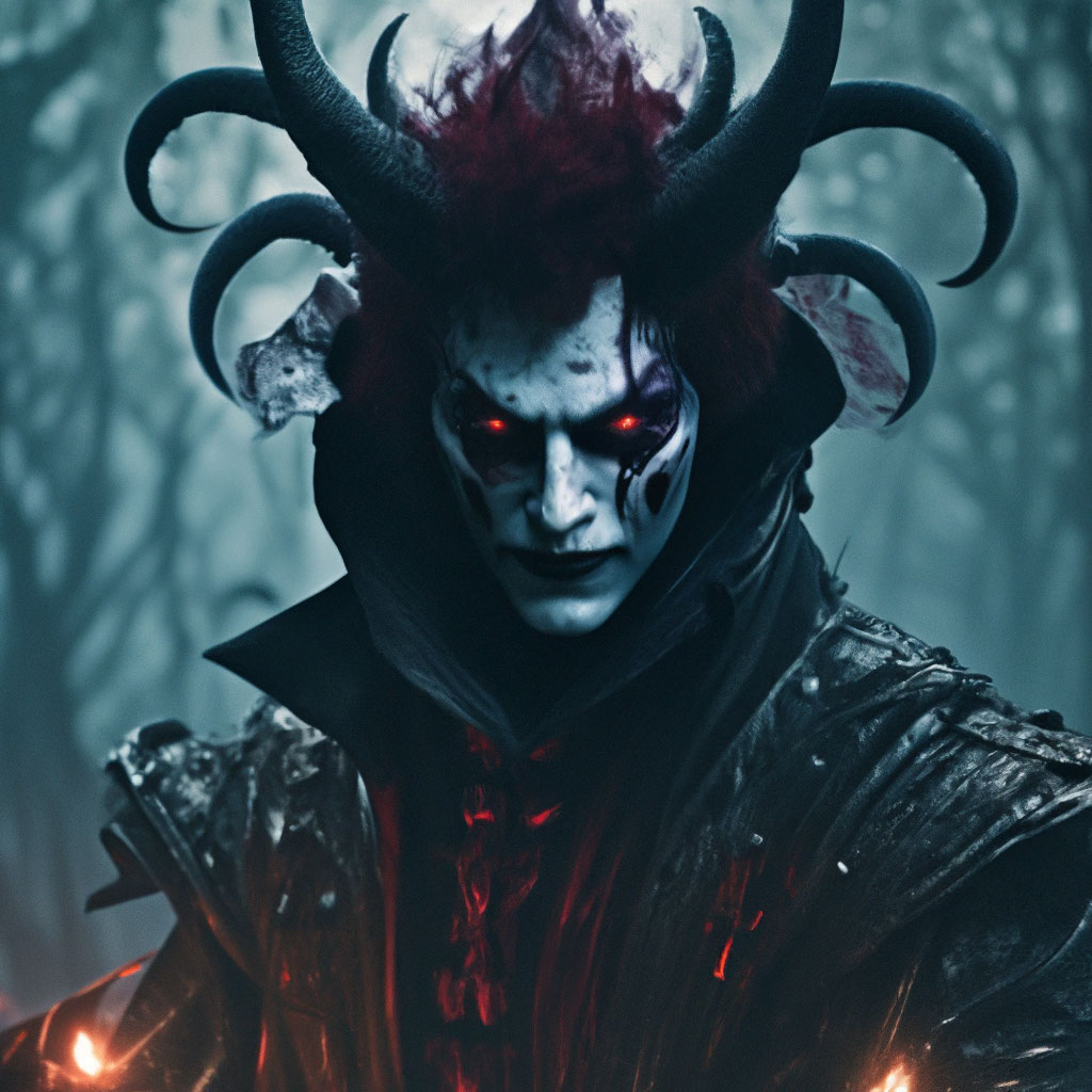 "The demon jester" — image created in Shedevrum