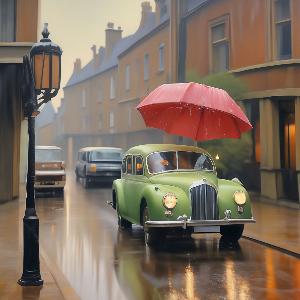 "After a little rain on Thursday" — image created in Shedevrum