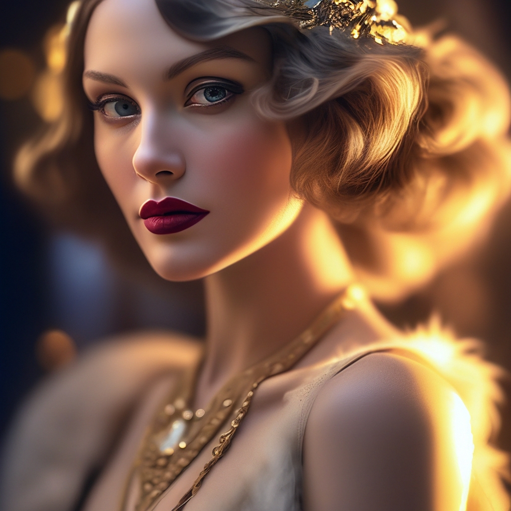 "Beautiful woman of the golden age, the 20s, the great gatsby ...