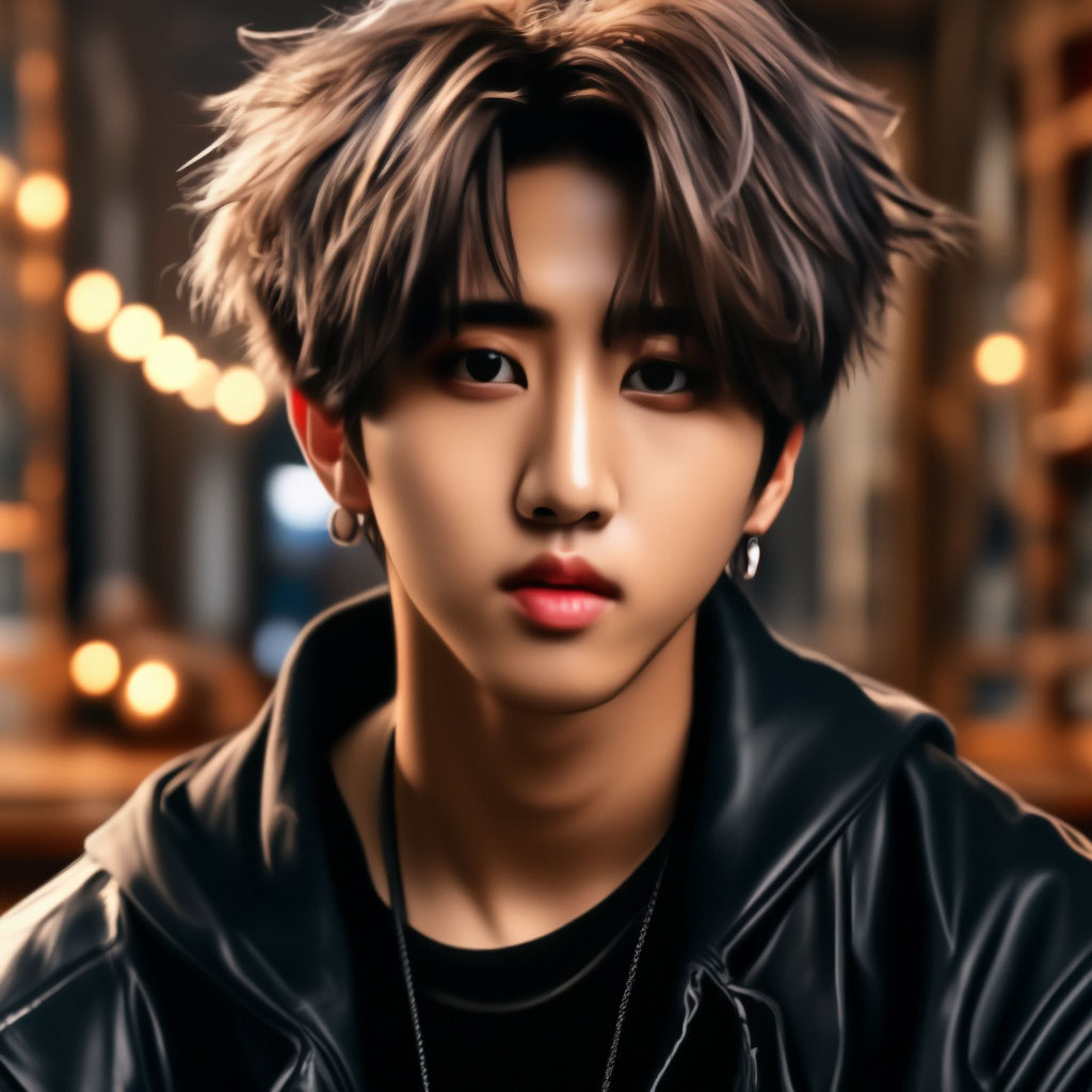 "Han Jison from the k-pop group stray kids" — image created in Shedevrum