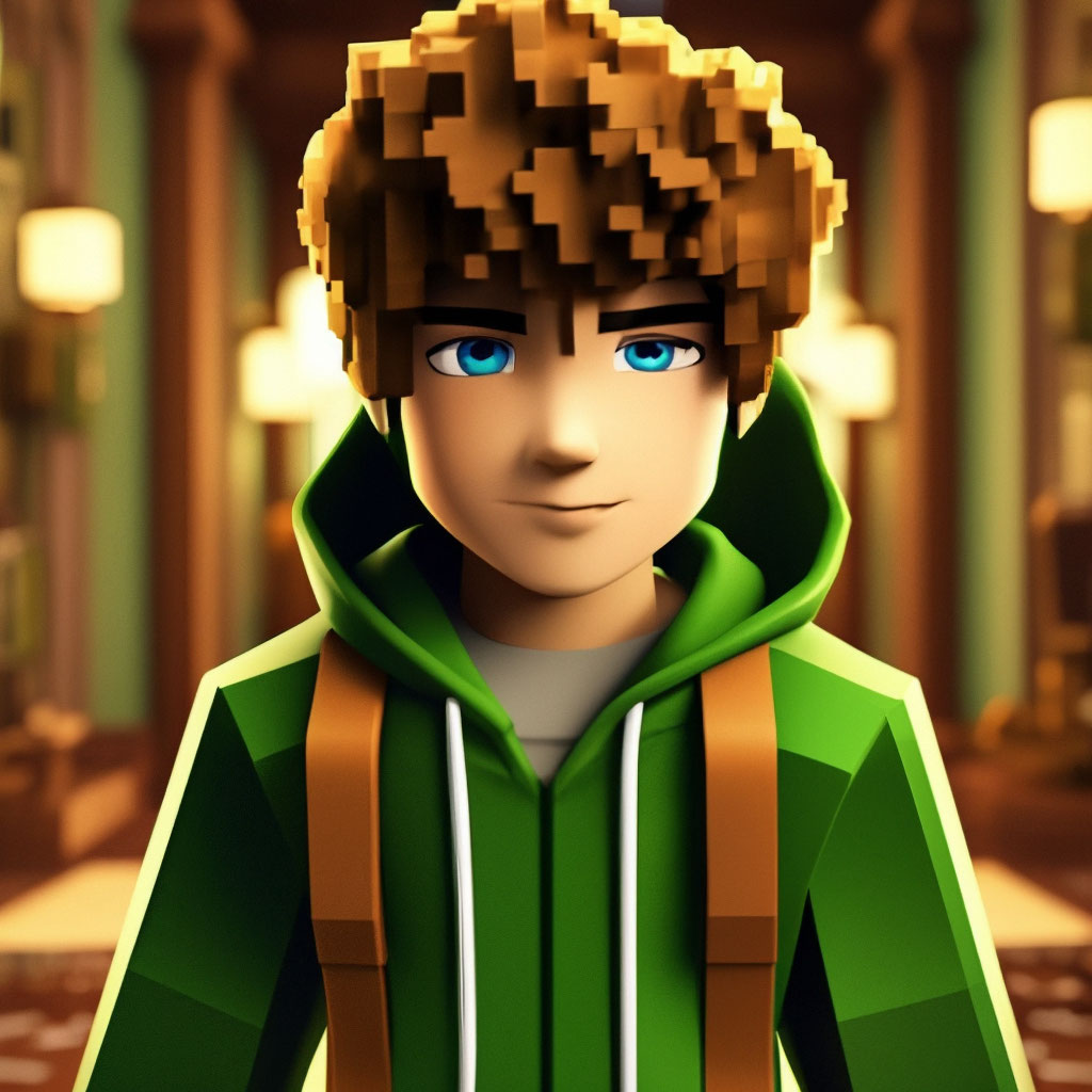 "Dream Minecraft" — image created in Shedevrum