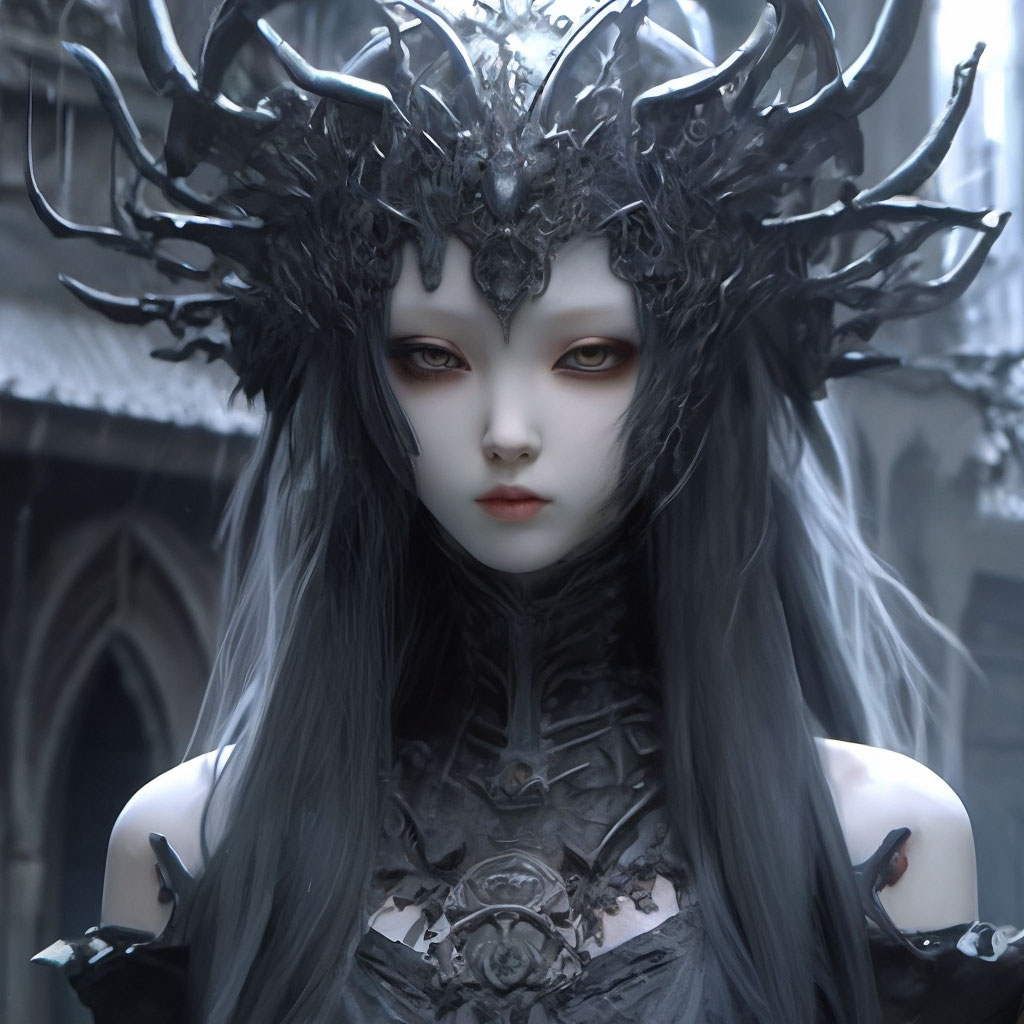 "Faceless Fantasy anime hyperrealistically Gothic, high detail" — image ...