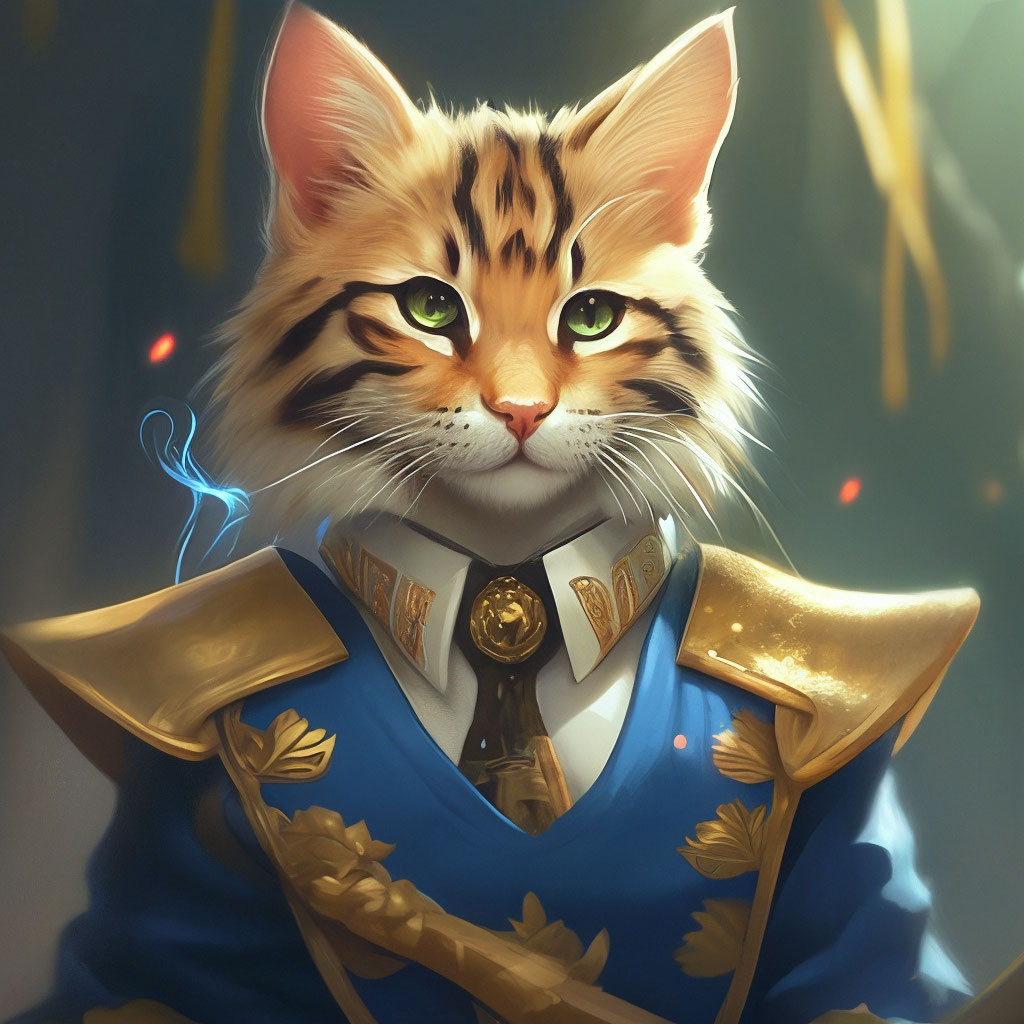 "The kobachok cat" — image created in Shedevrum