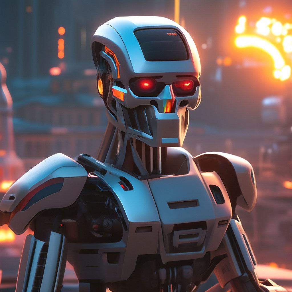 "A Disney-style terminator" — image created in Shedevrum