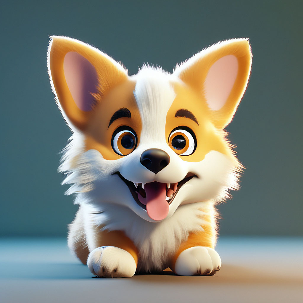 "Small beautiful creature, with huge cute eyes in a bunch, fluffy ...