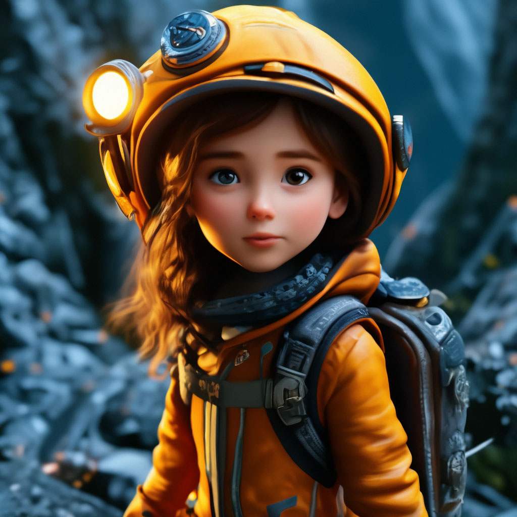 "Title: "The Adventure of the Little Moon" High quality, high detail ...