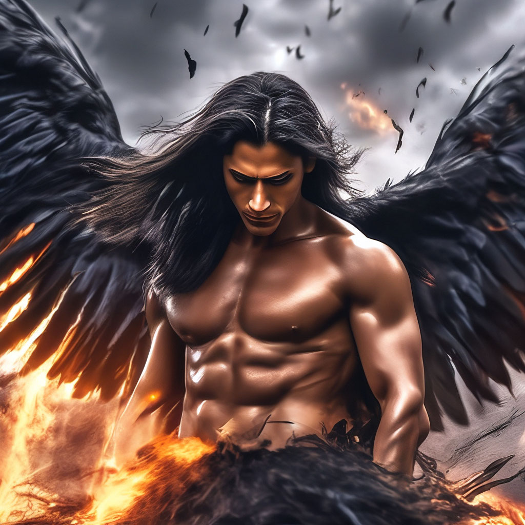 "Realism,very,very beautiful brutal,courageous,strong male angel with ...
