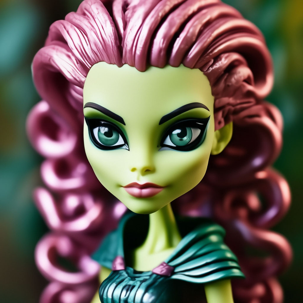 "Monster High Viper Gorgon" — image created in Shedevrum
