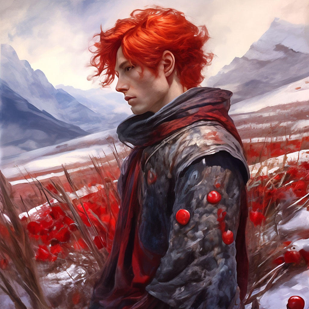 ". epic, fabulous, guy, red hair, hyperrealism microdetalization, dark ...