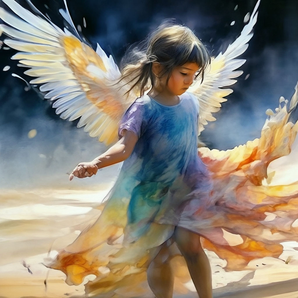 "And we fly, we fly through life like children, and sand flows between ...