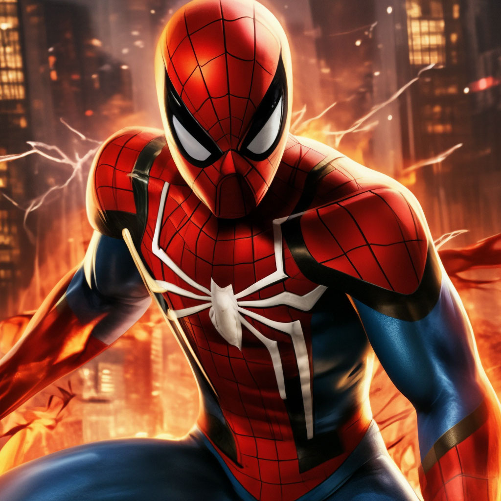 "Spider-man+phoenix" — image created in Shedevrum